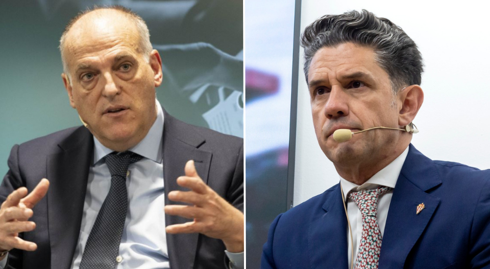 Javier Tebas y Alejandro Irarragorri, juntos en El Molinón | Killer ...
